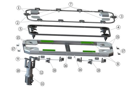 Linear Guide Arc Guide Assembly Rectangular Chain Drive Guide Conveyor Line With Bottom Plate