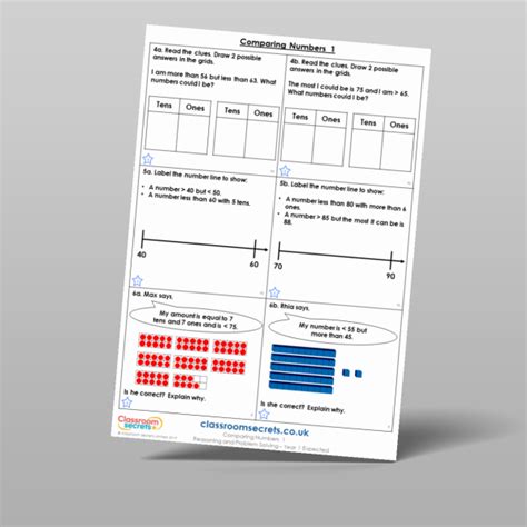 Year 1 Comparing Numbers 1 Reasoning And Problem Solving Resource Classroom Secrets