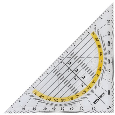 Zpe0347580 Celco Triangle Protractor And Set Square Combo