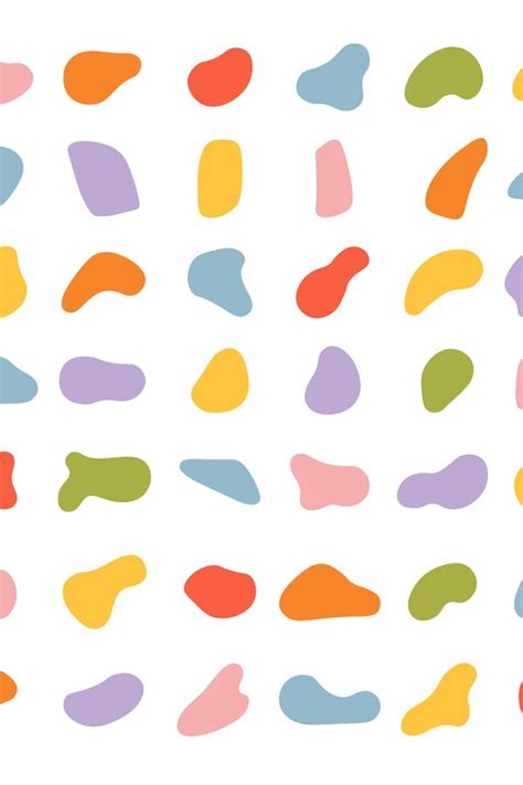 Various Blotch Random Color Blobs Round Abstract Organic S