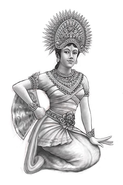 Download Balinese Dancer Bali Royalty Free Stock Illustration Image