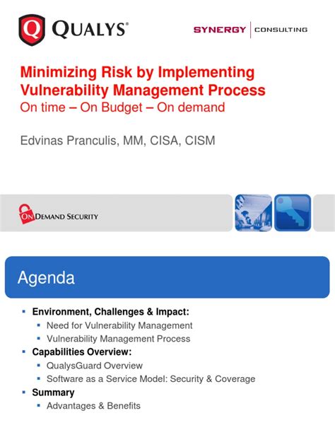 Pres Public V2 Qualysguard Vulnerability Management Pdf Information Security