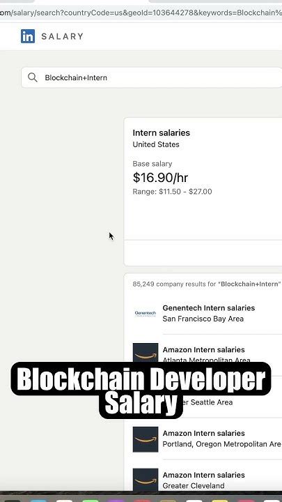 Blockchain Developer Salary 😲 Shorts Youtube