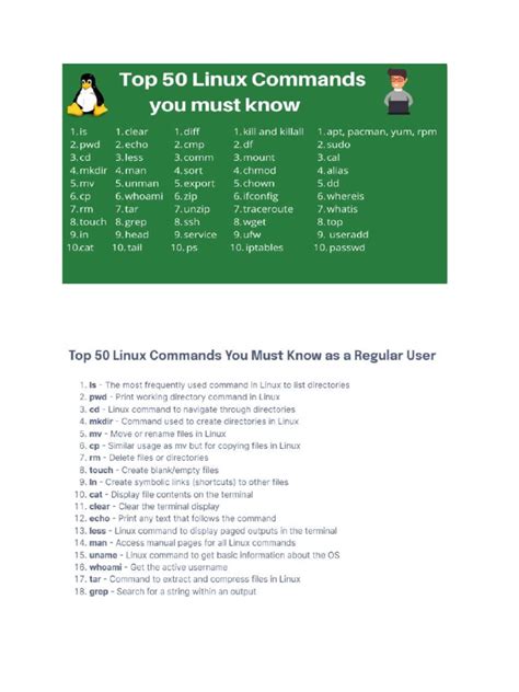 Linux Commands Pdf