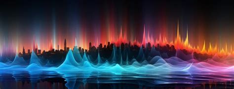 Premium Ai Image Colorful Abstract Sound Wave Background Banner