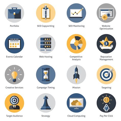 Premium Vector Seo Icons Set