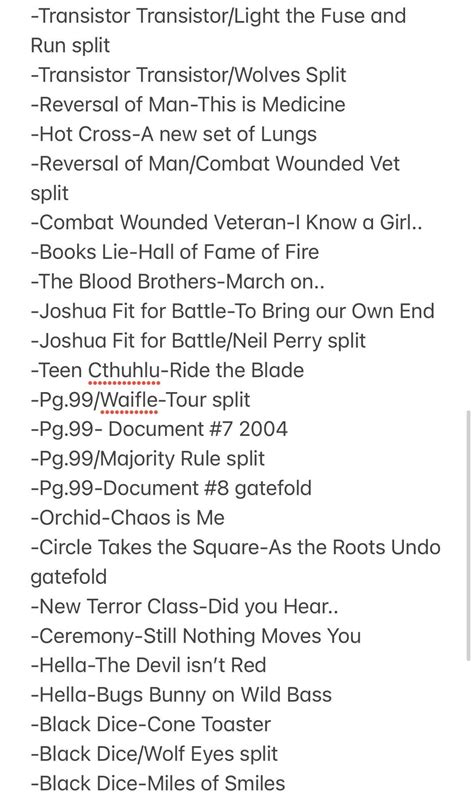 Here Is My Collection R Screamo