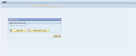 Swe Sap Tcode Status Change Event Trace