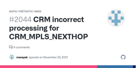 Crm Incorrect Processing For Crm Mpls Nexthop Issue Sonic Net Sonic Swss Github