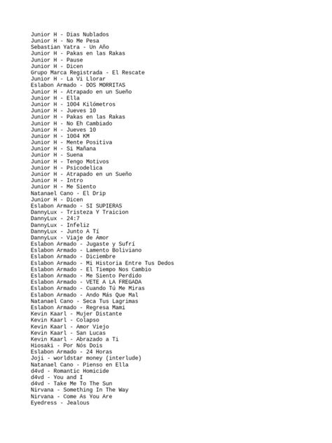 my spotify playlist pdf músicos músicos americanos