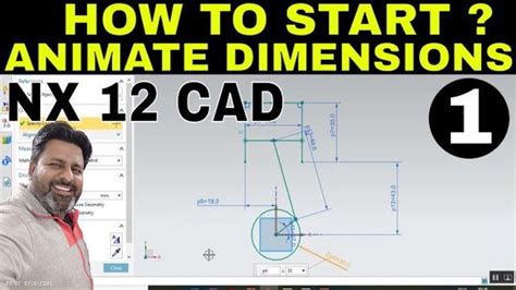 nx 12 how to start and animate dimension nx cad tutorials youtube
