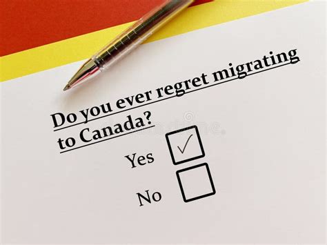 Questionnaire About Migration Stock Image Image Of Migrate Business 266377957