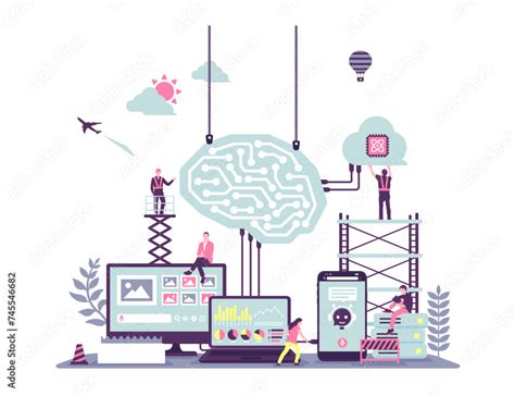 Generative Ai Artificial Intelligence Vector Illustration Stock Vector Adobe Stock