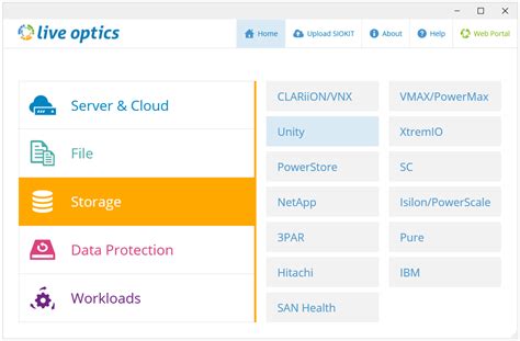 Live Optics SC Complete An SC Storage Array Profile Dell US