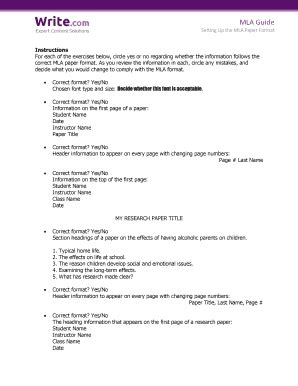 Fillable Online MLA Guide Fax Email Print PdfFiller