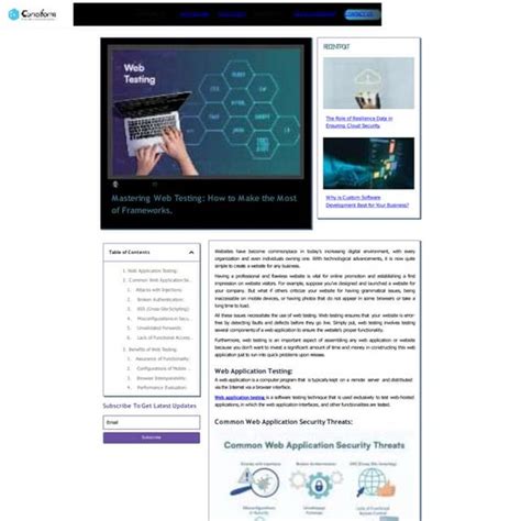 A Complete Guide To Web App Testingpdf File Pdf