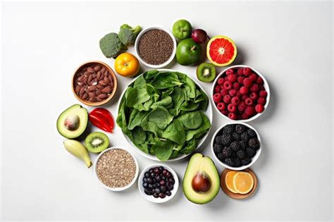 Premium Ai Image A Diverse Composition Of Nutritious Food Items