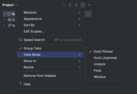 工具窗口视图模式 Intellij Idea 文档