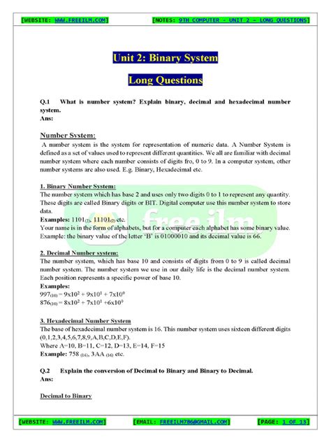 9th Comp Ch 2 Lq Pdf