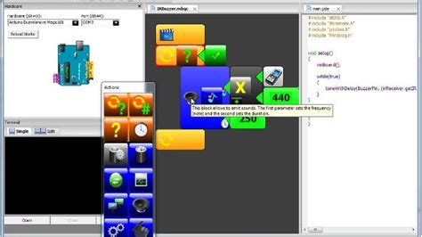 trabajar con arduino con este software gratuito minibloq que detecta errores de programación