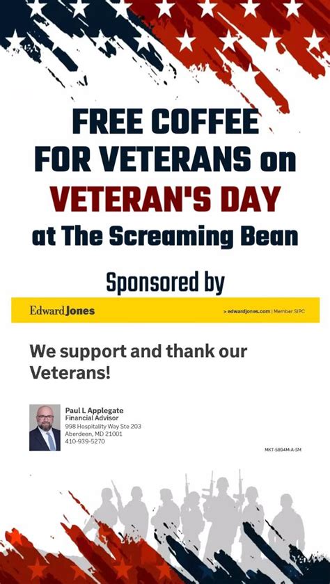 Free Coffee For Veterans On Veterans Day