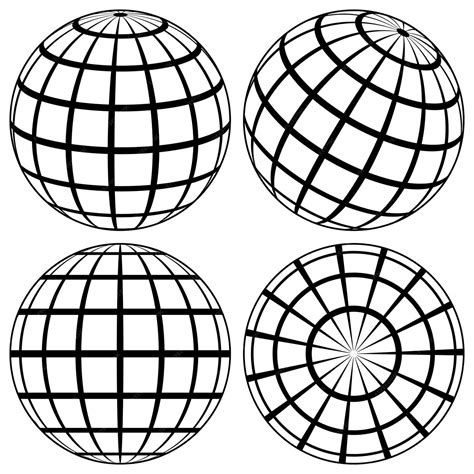 Premium Vector Globe Line Sphere Earth Wire Global Grid 3d Ball Planet