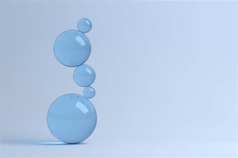 Premium Photo Several Balancing Geometric Shapes