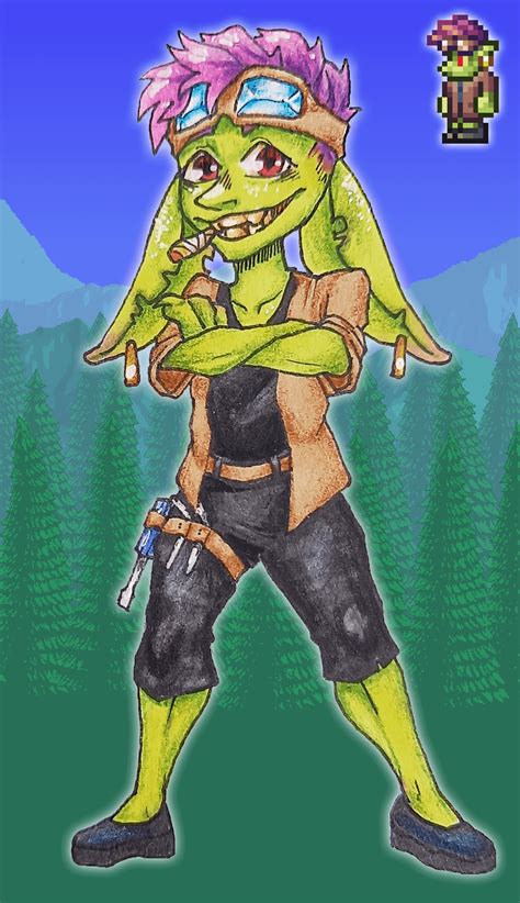 Terraria Drawing 603 Shimmer Goblin Tinkerer R Terraria
