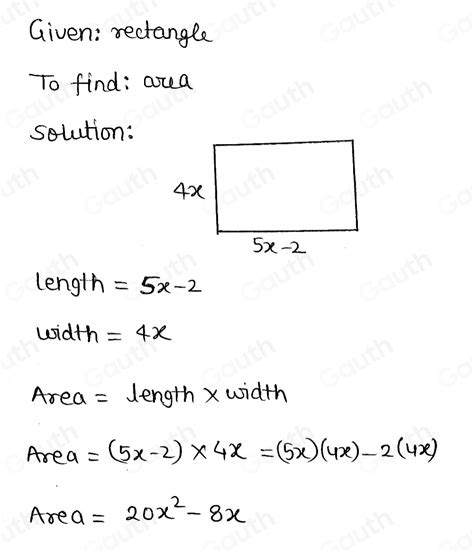 Solved Use The Rectangle Figure On The Right To Answer The Following Questions Below A Wri