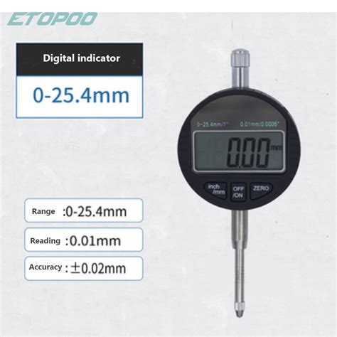 127mm254mm Digital Depth Gauge Electronic Depth Grandado