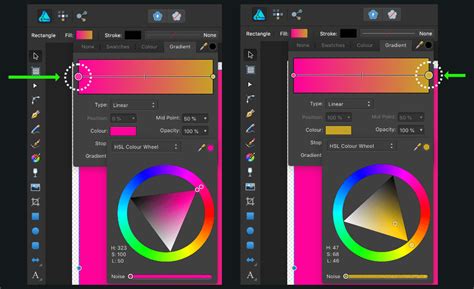 Gradients In Affinity Designer