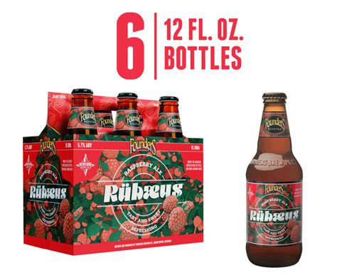 Founders® Rubaeus Raspberry Ale Craft Beer 6 Bottles 12 Fl Oz Kroger