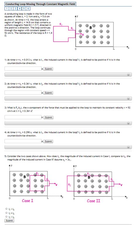 Solved Conducting Loop Moving Through Constant Magnetic Chegg Com