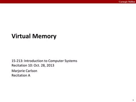 PPT Virtual Memory PowerPoint Presentation Free Download ID