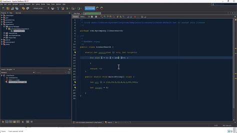 Linear Search In Java Youtube