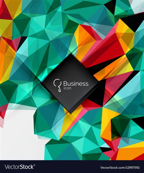 Polygonal Triangle Abstract Background Royalty Free Vector