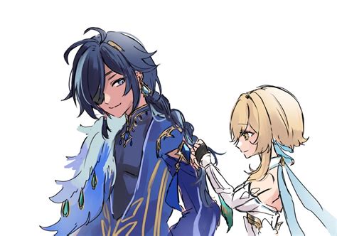 Lumine Kaeya And Kaeya Genshin Impact Drawn By Ikurumidwd Danbooru