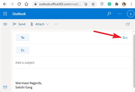 How To BCC In Outlook