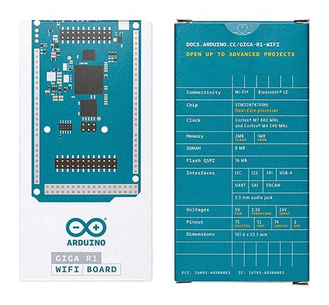 Abx00063 Arduino Sbc Arduino Giga R1 Wifi Stm32h747xi