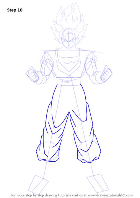 How To Draw Goku Super Saiyan From Dragon Ball Z Dragon Ball Z Step