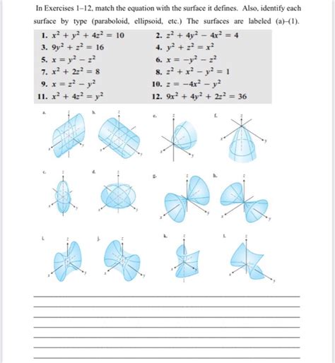 Solved In Exercises 1 12 Match The Equation With The