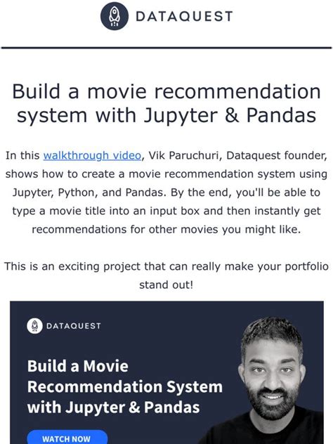 Dataquest Learn How To Build A Movie Recommendation System With Jupyter And Pandas Milled