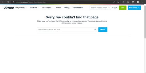 The Link On The Readme To The Django Fiber Screencast On Vimeo Is Broken · Issue 294 · Django