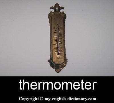 How To Say Thermometer Learn English With Pictures And Audio