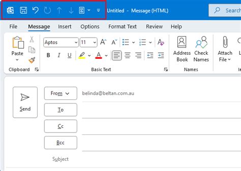 Learn How To Customise The Quick Access Toolbar In Outlook