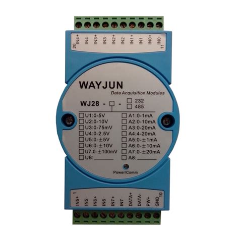 8 CH Analog Signal To RS485 232 Module With Modbus WJ28 U A 86 55 Wayjun Industrial