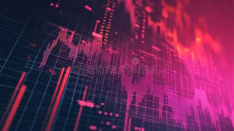 Abstract Digital Data Visualization With Neon Colors And Dynamic Patterns In A High Tech