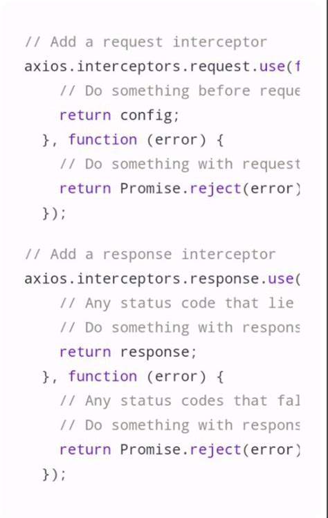 Axios Interceptors Are Default Configurations That Are Added