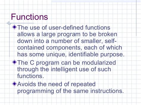 Control Statements And Functions In C