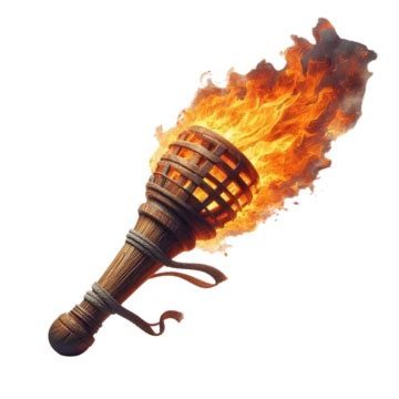 Fire Torch Flame Free Transparent Vector C Fire Torch Royality Free Vector Illustration Torch